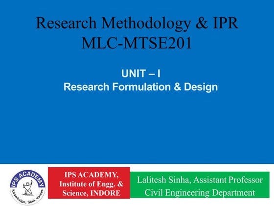 Research methodology theory chapt. 1- kotthari | DOCX