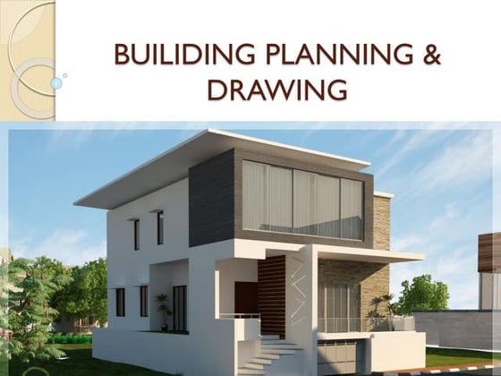 Principles of building planning | PPTX