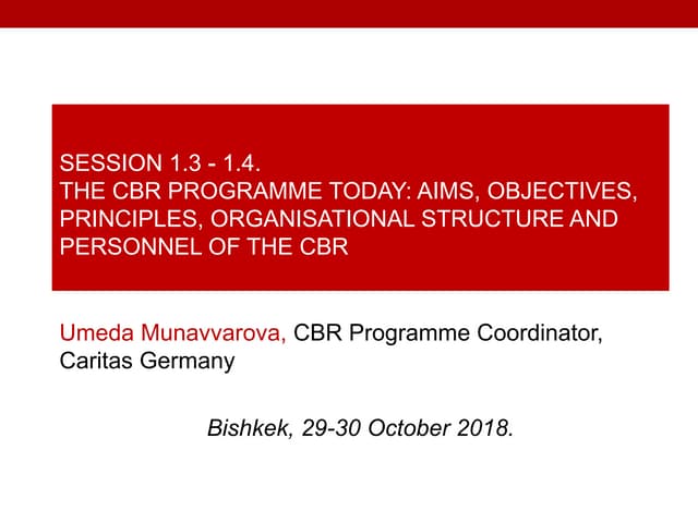 Principles of CBR, Difference between IBR & CBR | PPTX