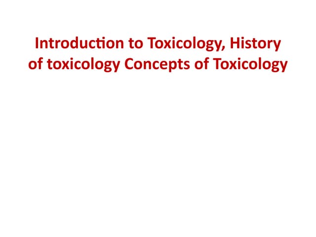 Classes of Toxic Chemicals and Their Effects | PPTX