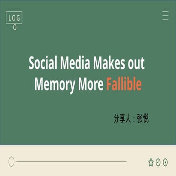 英语报刊展示(1).pptx Social media makes out memory more fallible | PPT