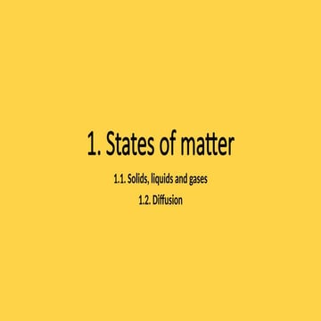 CIE IGCSE Chemistry Topic 1 - States of Matter | PPT