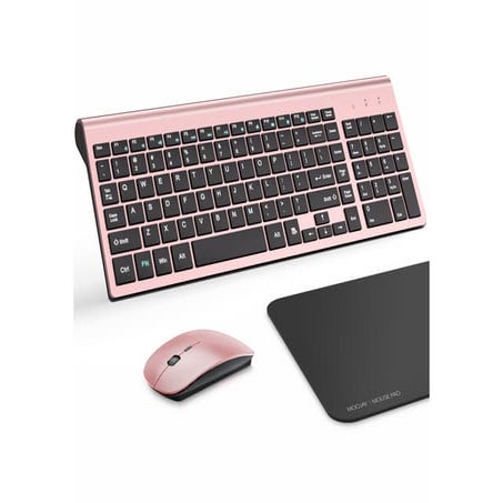 MOOJAY Wireless Keyboard and Mouse Combo | Ultra Slim, Quiet Typing ...