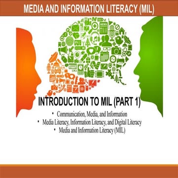 Media and Information Literacy (MIL) - 1. Introduction to Media and ...