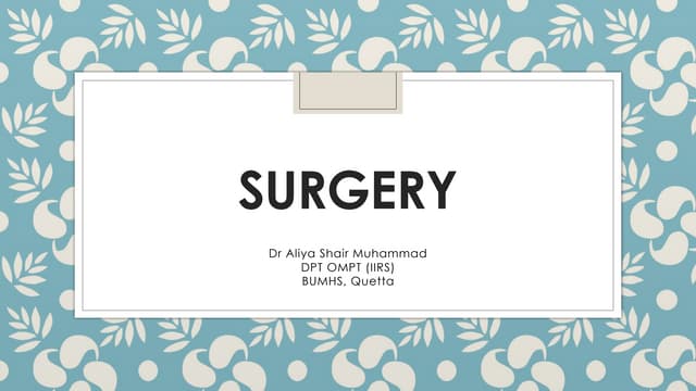 TYPES OF INCISIONS. presentation lecture | PPTX