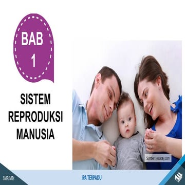 BAB 1 SISTEM REPRODUKSI MANUSIA MATERI IPA KELAS 9 SEMESTER 1 .pptx