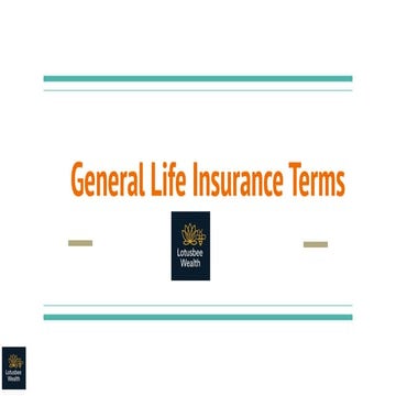 Insurance Basic Terms - helpful to get started with Insurance Industry ...