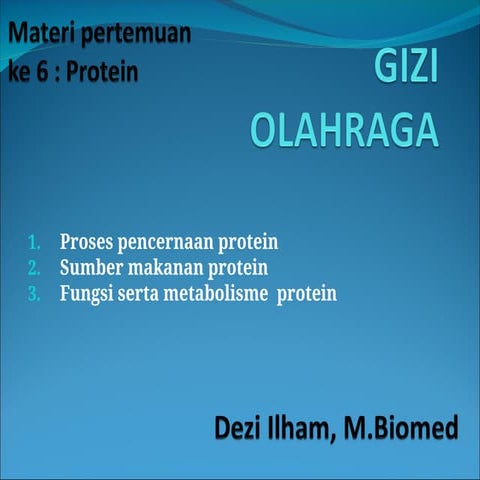 METABOLISME PROTEIN | PPT