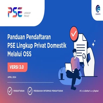 1. [INA] Panduan Pendaftaran dan Perubahan Informasi Sistem Elektronik PSE Lingkup Privat ...