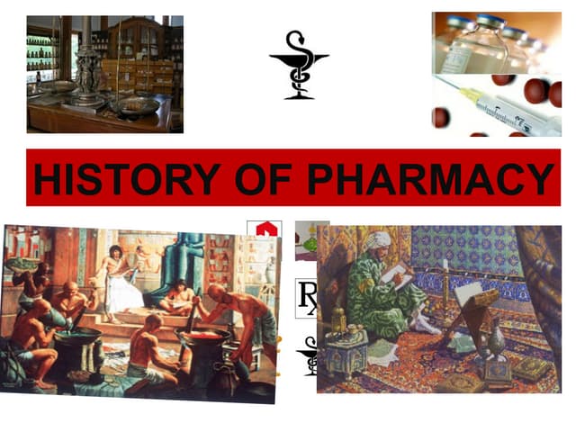 Evolution of Pharmacy/History of Pharmacy | PPT