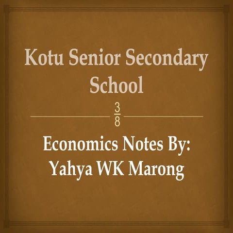 Fundamental Principles and Applications of Economic Analysis | PPTX