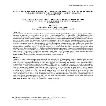 1. PERAWATAN APEKSOGENESIS GIGI INSISIVUS PERMANEN DENGAN AKAR TERBUKA.pdf