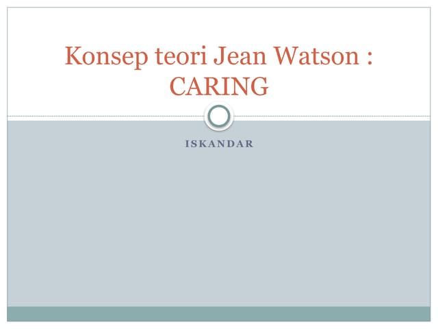 Konsep caring | PPT