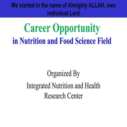 1. Career Opportunity in Food and Nutrition Field.ppt