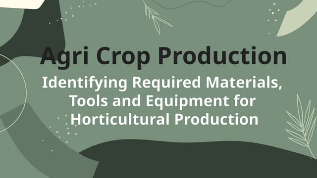 Farm tools and equipment | PPTX