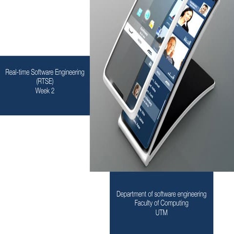 1.3-Topic 2-RTS Overview.pdf | Real-time Software Engineering (RTSE) | PPT