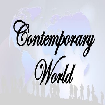 Contemporary-World- Globalization and Modern World | PPTX