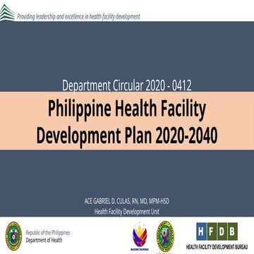 2020-2040 Philippine Health Facility Development Planning | PPTX