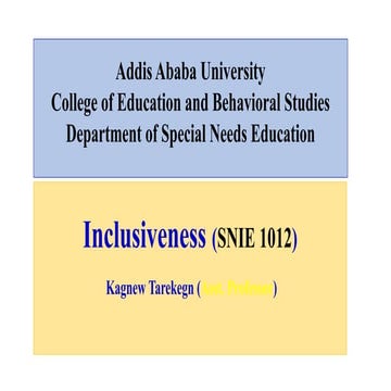 Chapter 3 inclusiveness.ppt Inclusiveness freshman course Ethiopia | PPT