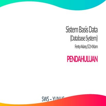 Apa Itu Basis Data ( database System ) yy | PPTX