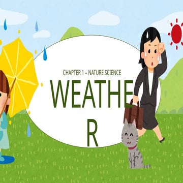 Weather, Climate and Seasons in english version | PPTX