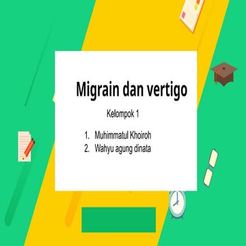Migrain dan vertigo definisi, etiologi dan jenis jenis | PPTX