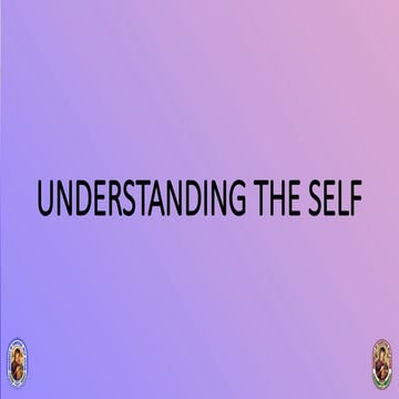 understanding the self - self reflection | PPTX