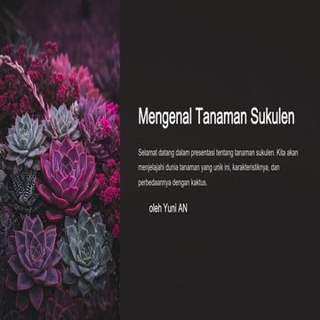 Mengenal-Tanaman-Sukulen untuk Tanm Hias | PDF