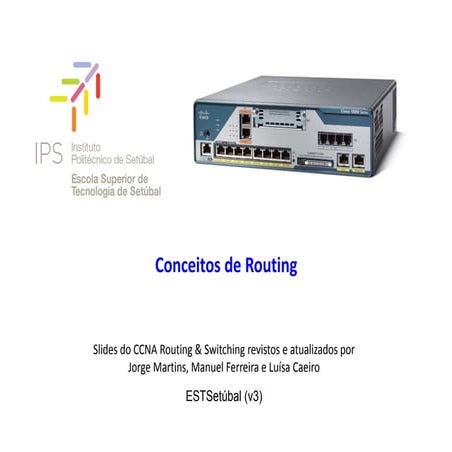 1. Conceitos_Routing_v3 ntroduction to routers | PDF