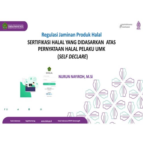 materi sertitikasi halal reguler dan self declare | PDF