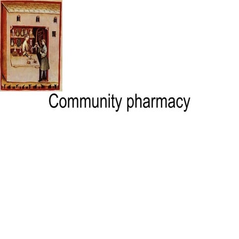 Community Pharmacy Management | PPTX