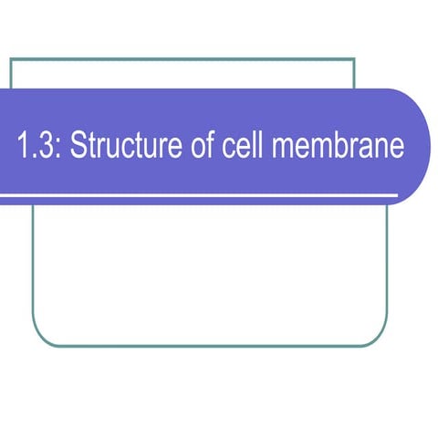The fluid mosaic model of membrane structure | PPT