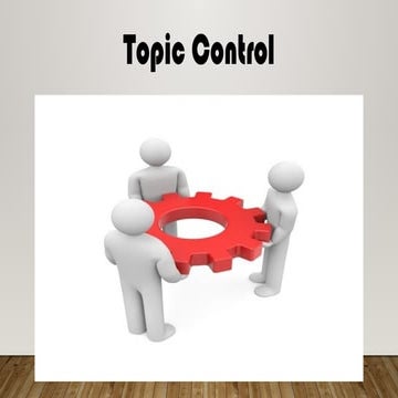 Topic Control as a Communicative Strategy | PPTX