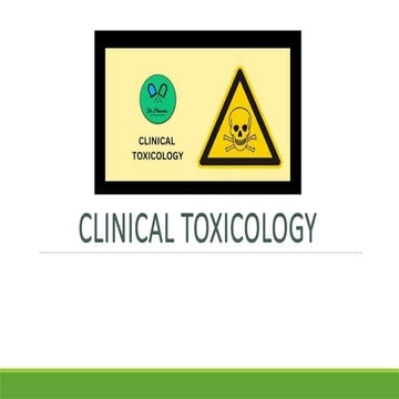 Principles of toxicology | PDF