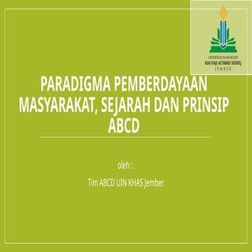 1. Pertemuan 1 - Paradigma Pembedardayaan Masyarakat (Tim ABCD).ppt