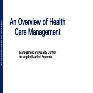 The Health Management Techniques by Dr. Kasbe | PPTX