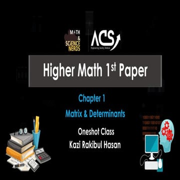 1.1 Matrix & Determinant One-shot Revision Note (1).pdf