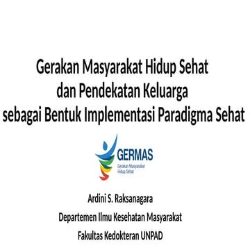GERAKAN MASYARAKAT HIDUP SEHAT PERAN REMAJA.ppt
