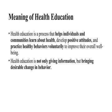 Health Education: Meaning, Principles, Scope and Importance in Pharmacy ...