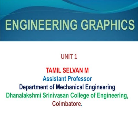 Unit 1 intro. engineering graphics | PPT