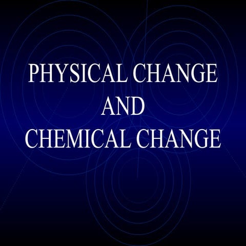 Physical & chemical change | PPT