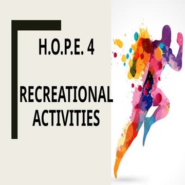 PE4 Recreational Activities | PPTX