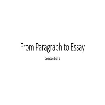 Essay Structure, the three main parts, introduction | PPT