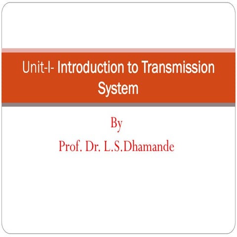 Introduction to Transmission system used in automobiles, machine tools ...