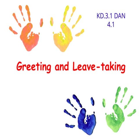 Effective Greeting and Leave-Taking Expressions for Everyday ...