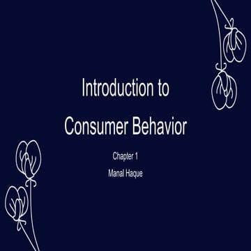 Consumer Behaviour and Marketing Strategy | PPTX