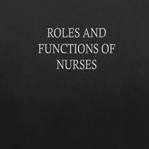 Roles and function of nurses regarding nursing professionalism. The ...
