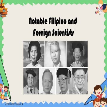 Notable Filipino and Foreign Scientists: Contributions and Discoveries ...