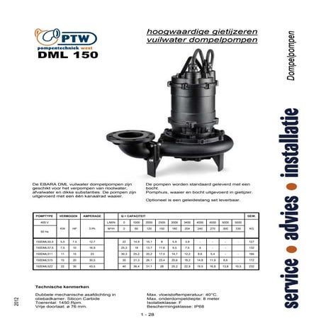 1 28 dml150ptw | PDF