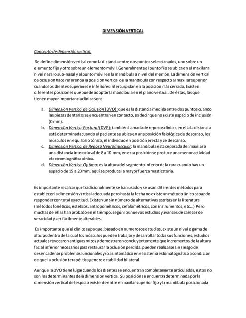Dimencion vertical en pacientes edentulos totales | PPT